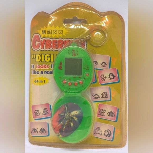Other | Vintage Y2k 9s Green Cybernics Digi Dino Virtual Pet Toy Fun ...